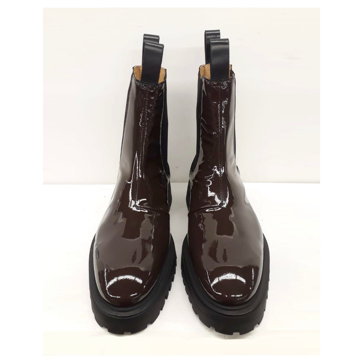 Goal Digger chelsea boot brown patent – ANNY NORD